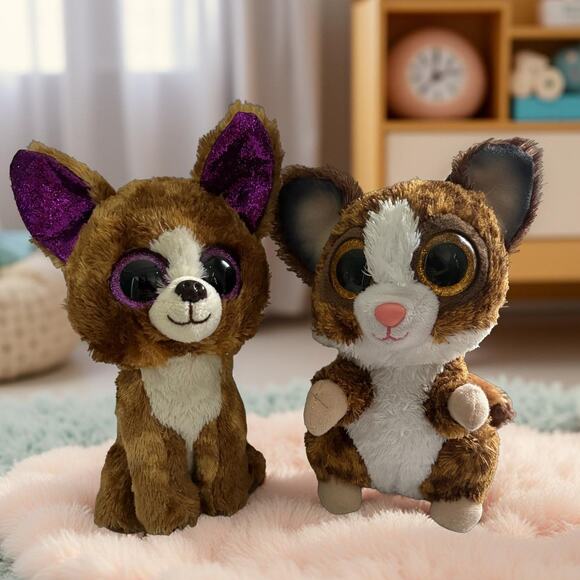 Ty | Toys | Ty Silks Plush Lot Dexter Fox 29 Binky Bush Baby 2021 Euc ...